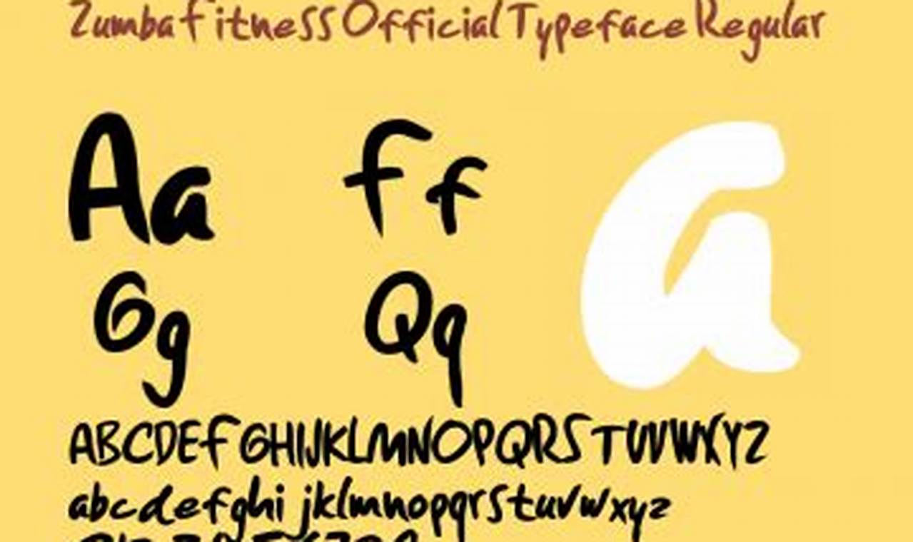 Official Zumba Fitness Typeface: Font Guide + Tips
